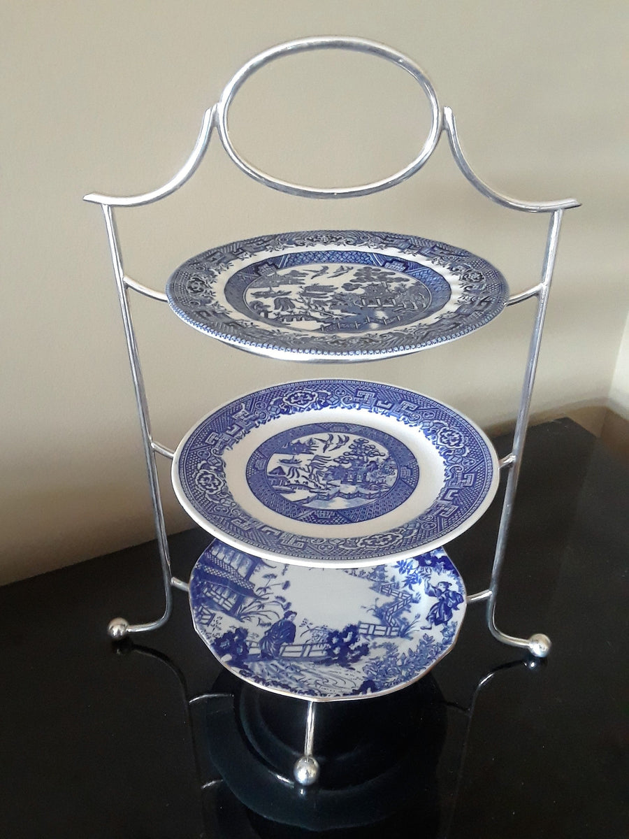 Small 3-Tier Silver Metal Stand - Royal Table Settings – Royal Table ...